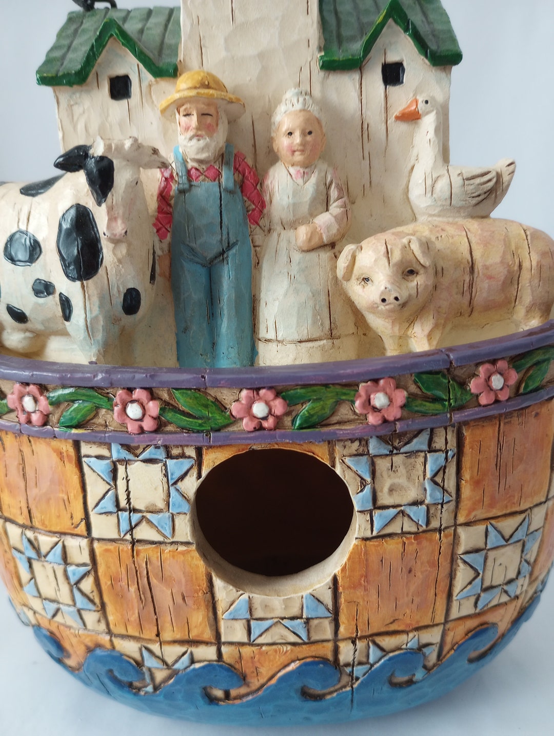 Jim Shore Noah's Ark Birdhouse Heartwood Creek Enesco - Etsy