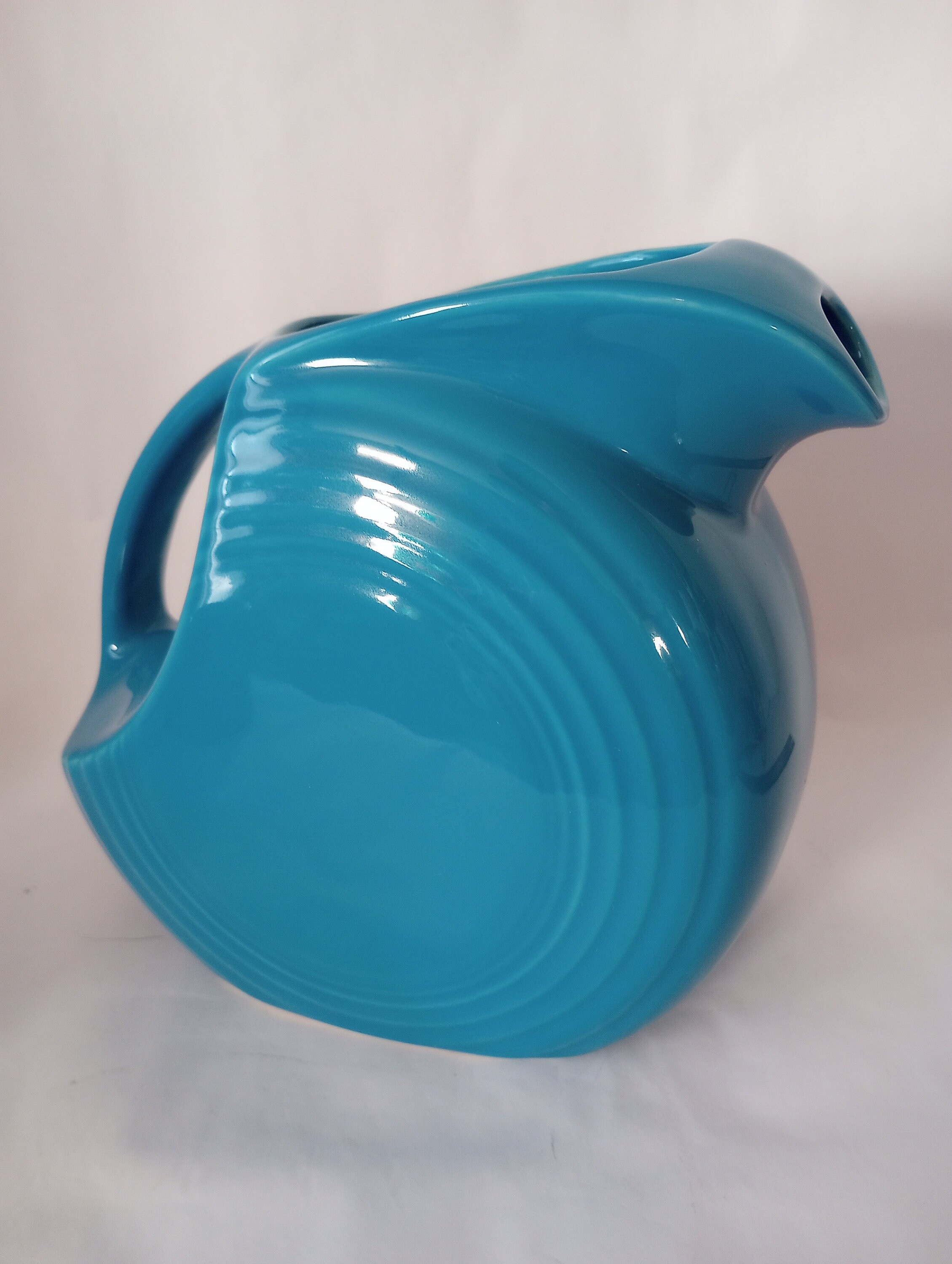 Fiesta Peacock Pitcher (intro 2005) by HOMER LAUGHLIN Retired - Etsy