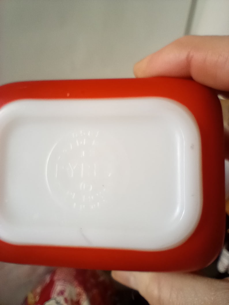 Pyrex Red Vintage Space Saver With Lid Refrigerator Dish - Etsy