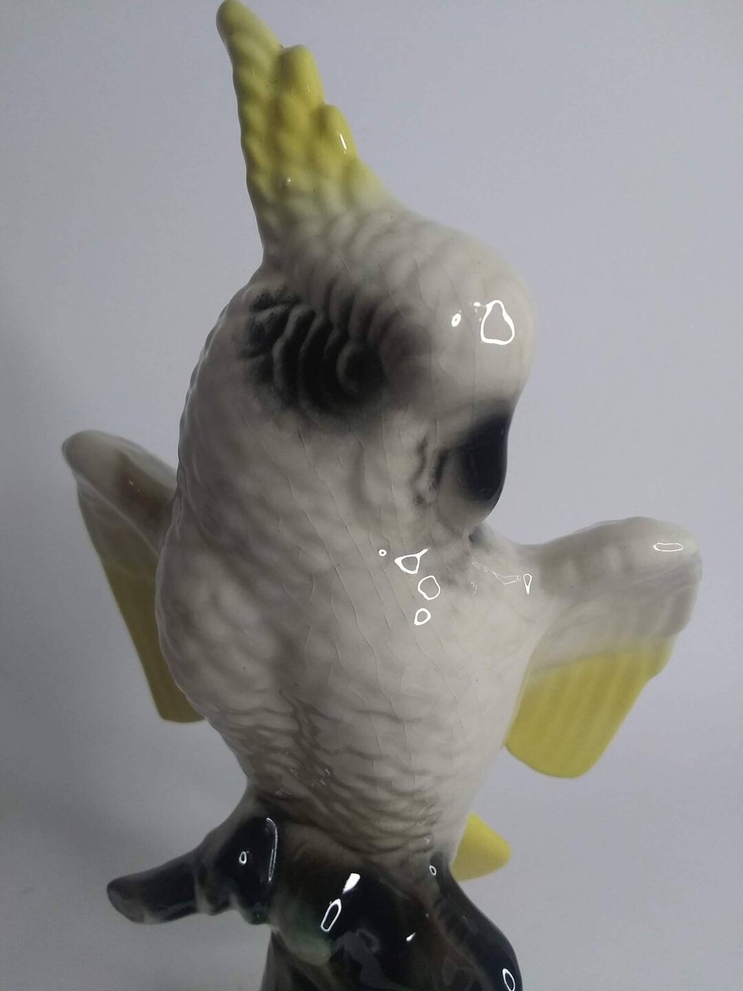 Vintage Cockatiel Bird Figurine - Etsy