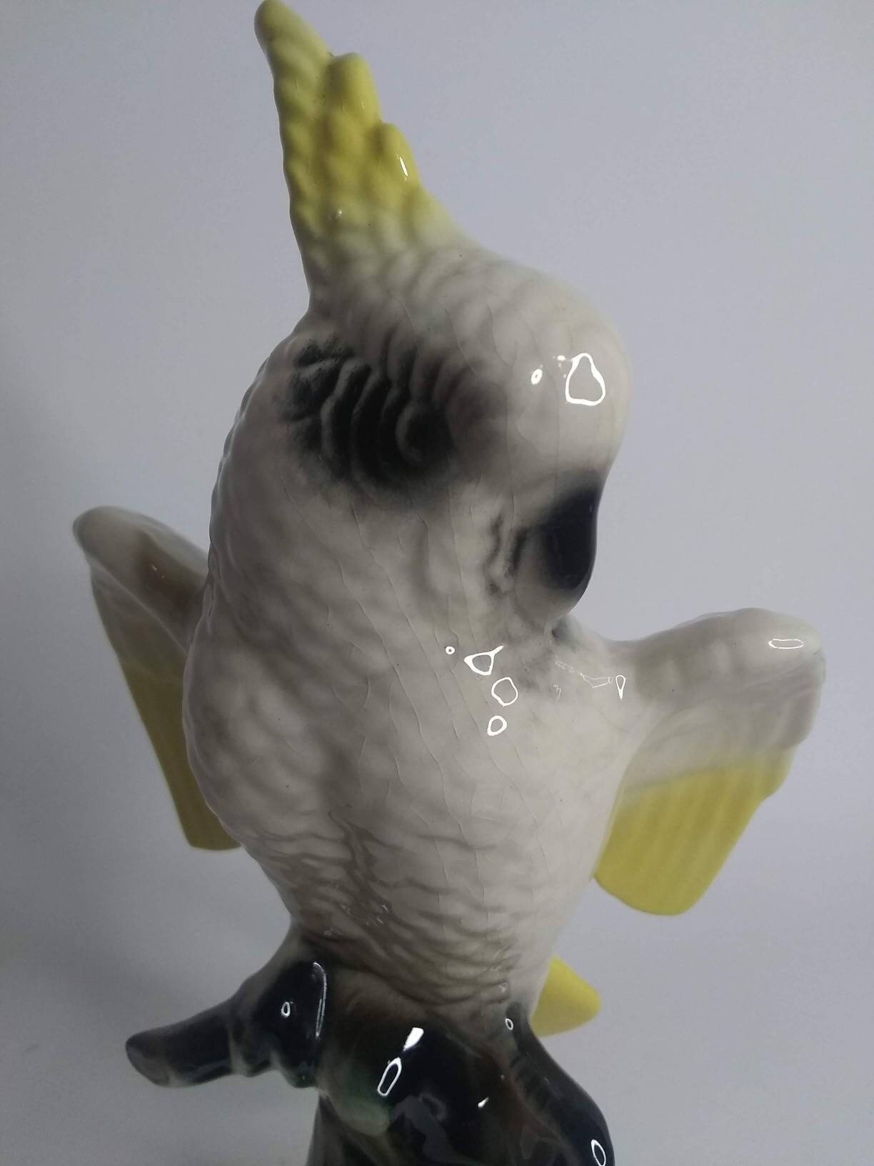 Vintage Cockatiel Bird Figurine - Etsy