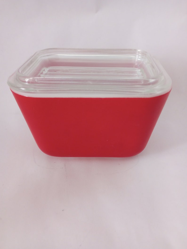 Pyrex Red Vintage Space Saver With Lid Refrigerator Dish - Etsy