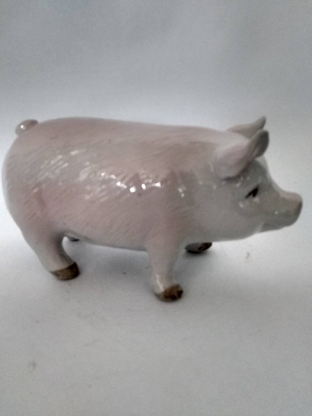 Adorable Pink Pig Figurine Handpainted - Etsy