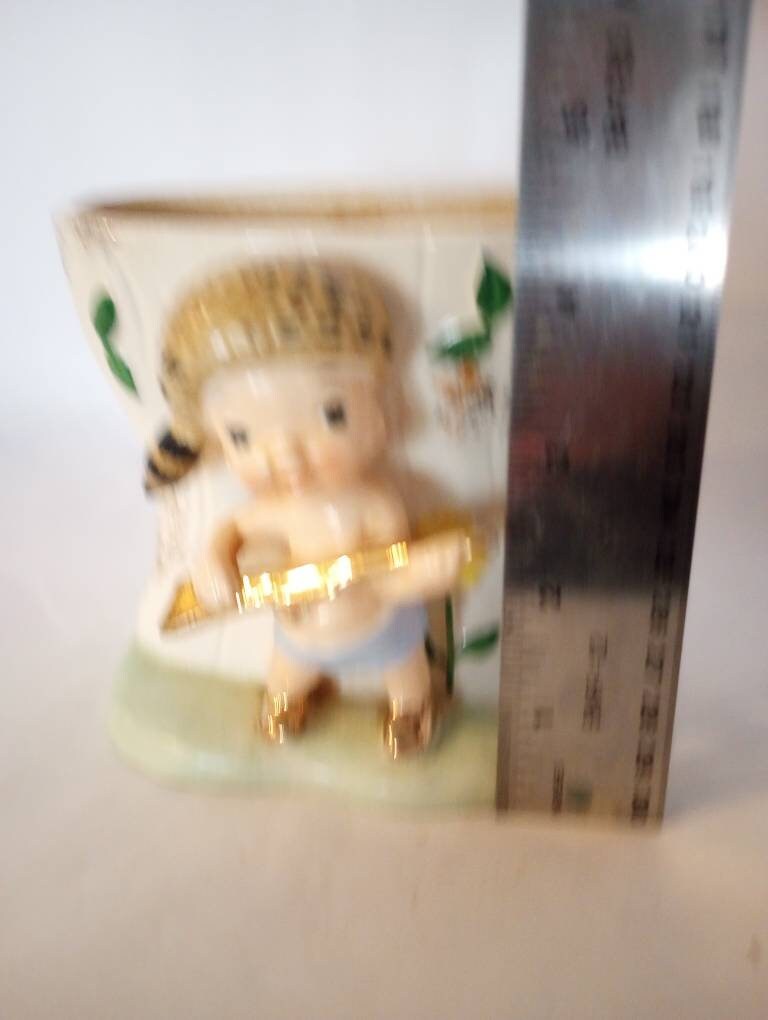 Vintage Napco Planter Davy Crockett Baby Boy Ceramic Nursery - Etsy