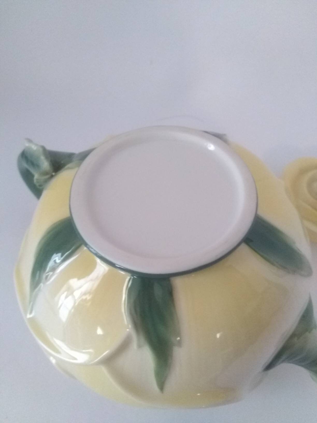 Vintage Yellow Cabbage Teapot Porcelain - Etsy