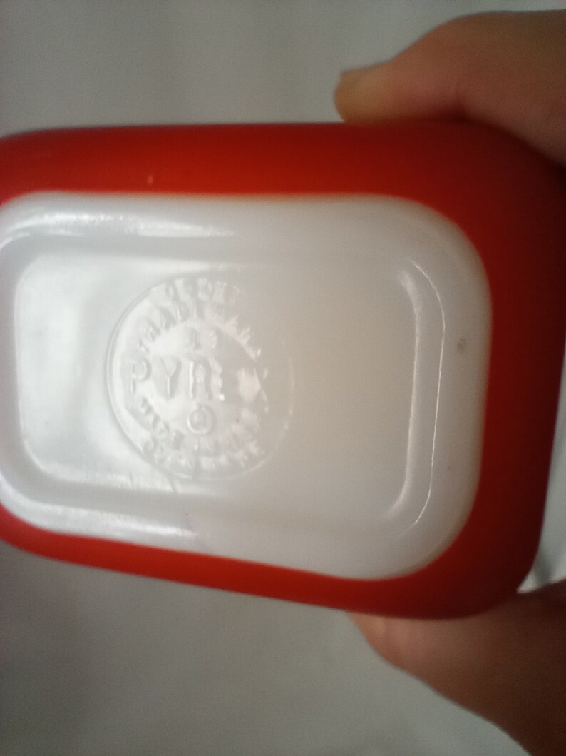 Pyrex Red Vintage Space Saver With Lid Refrigerator Dish - Etsy