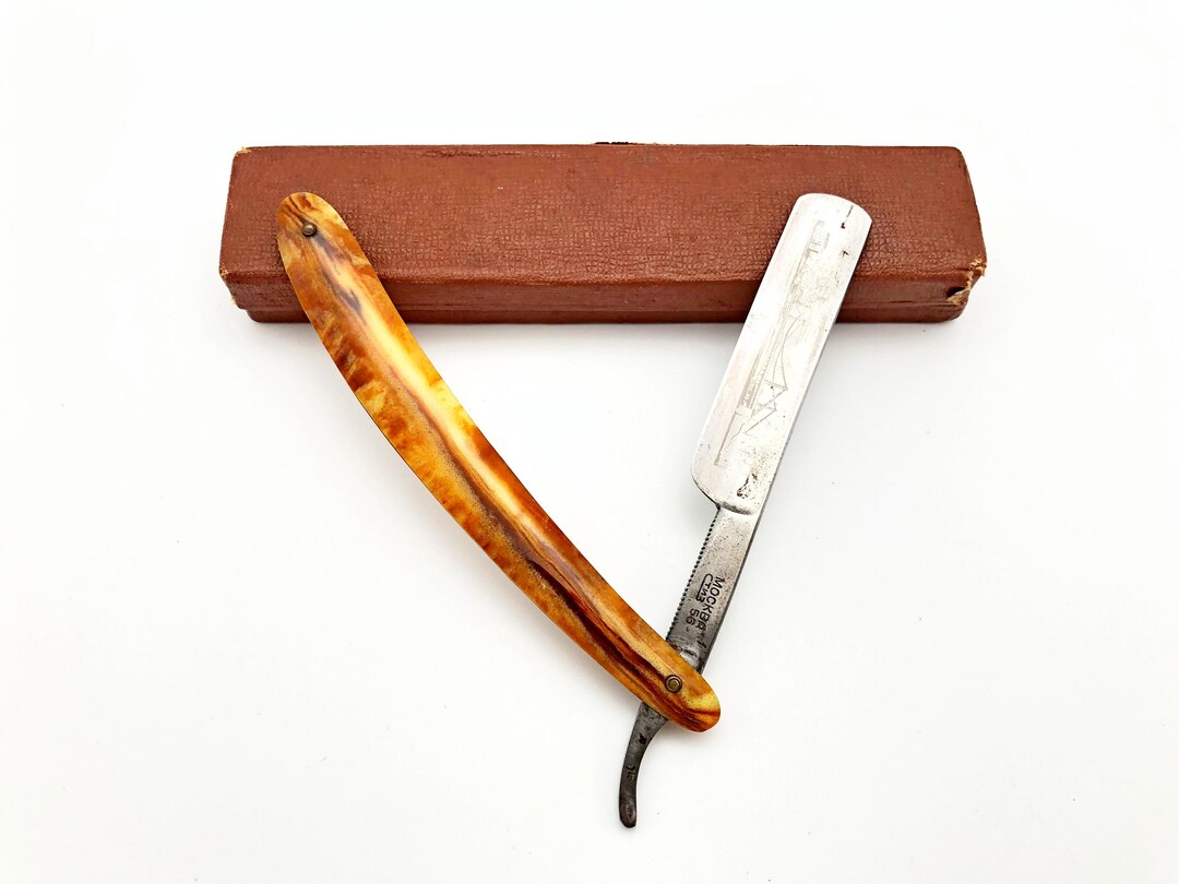 Straight Razor STIZ 1956 Moskva Vintage Shaving Tool Soviet Barber ...