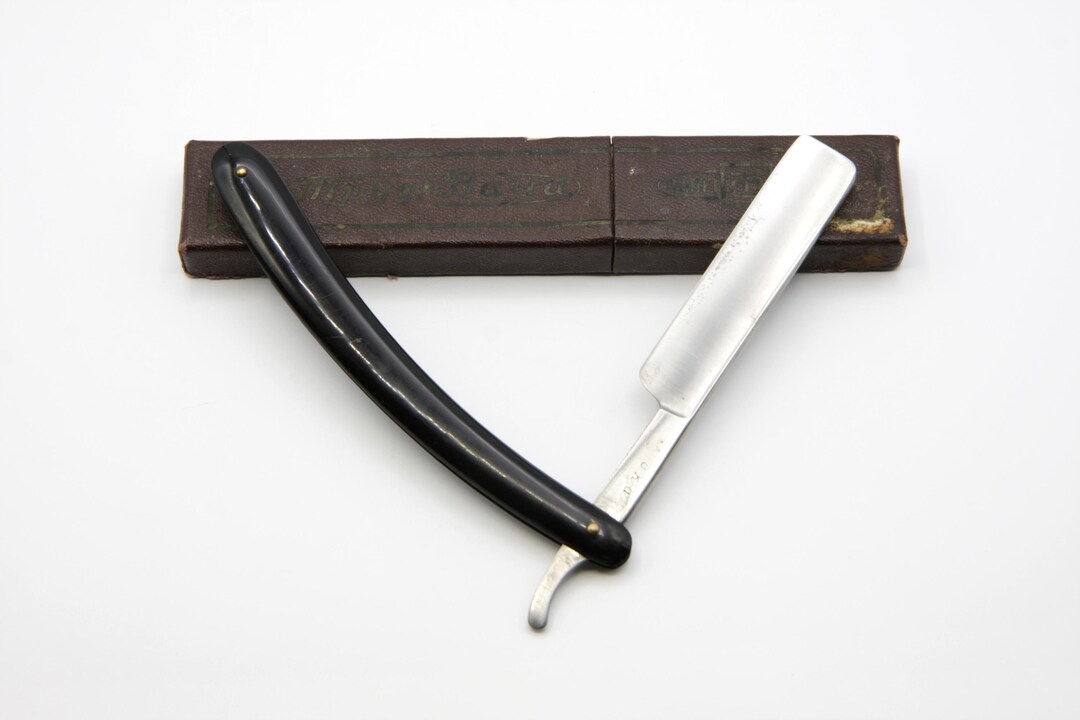Straight Razor TRUD Vacha 1955 Soviet Vintage Barber Device in Box Oka ...