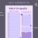 Cute Grape Daily Planner | Printable Stationary | Instant Download ...