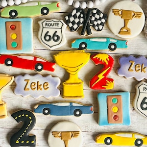 Racing Car Sugar Cookies Birthday Gift - Etsy