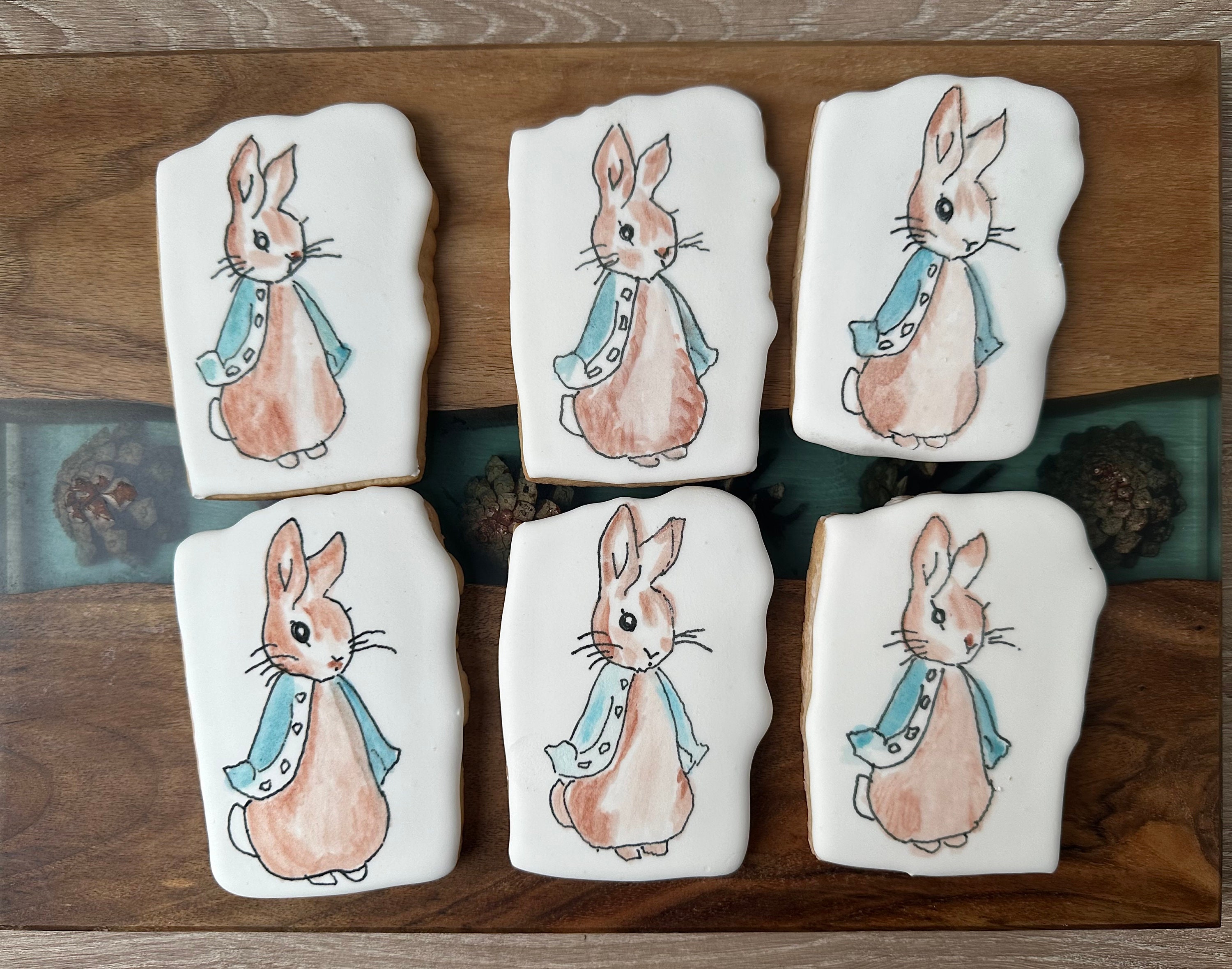 Rabbit Sugar Cookies -baby Shower Birthday Gift Treats Homemade Cookies ...