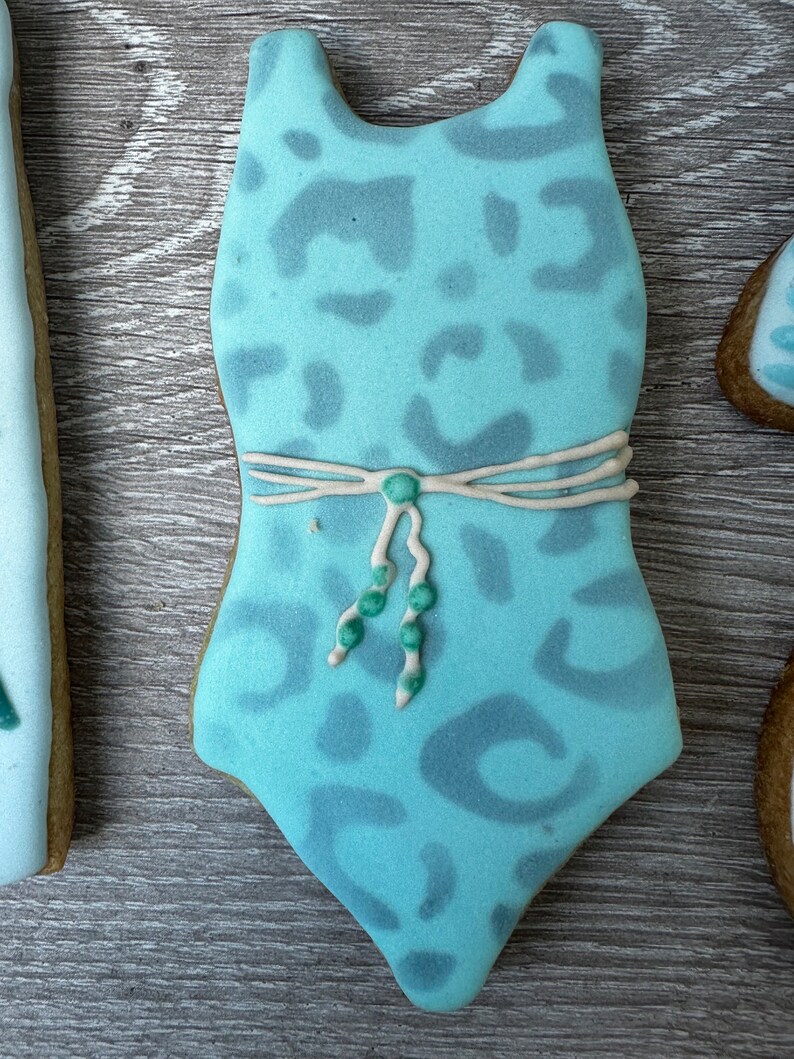 Beach Themed Decorated Sugar Cookies Custom Coastal Designs 24 Cookies ...