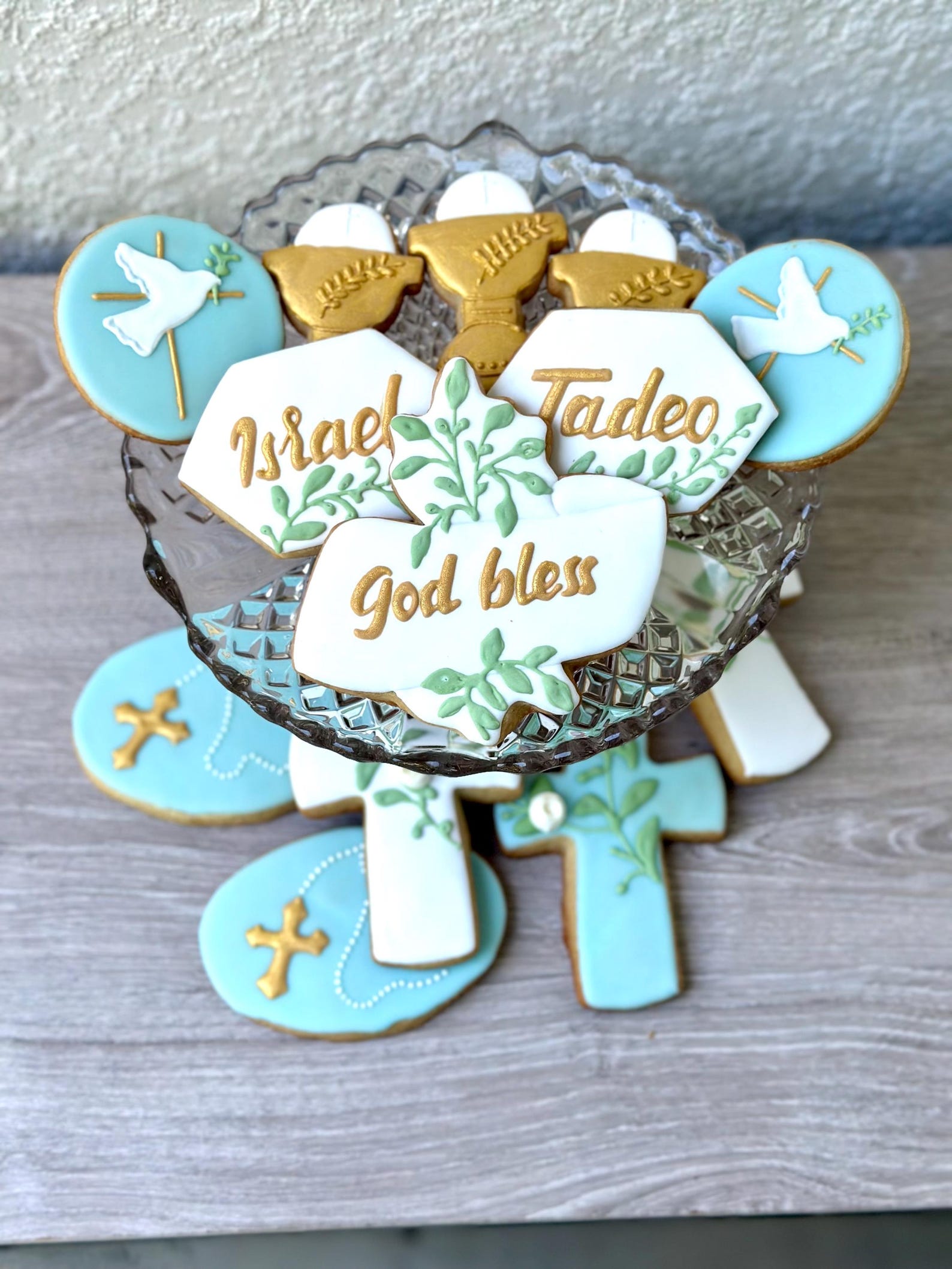 Custom Baptism and Communion Sugar Cookies Personalized Baby Shower ...