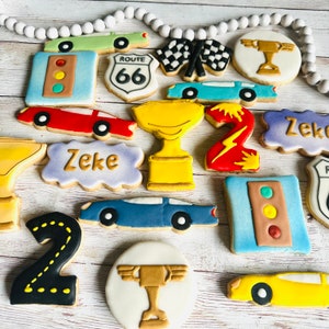 Racing Car Sugar Cookies Birthday Gift - Etsy