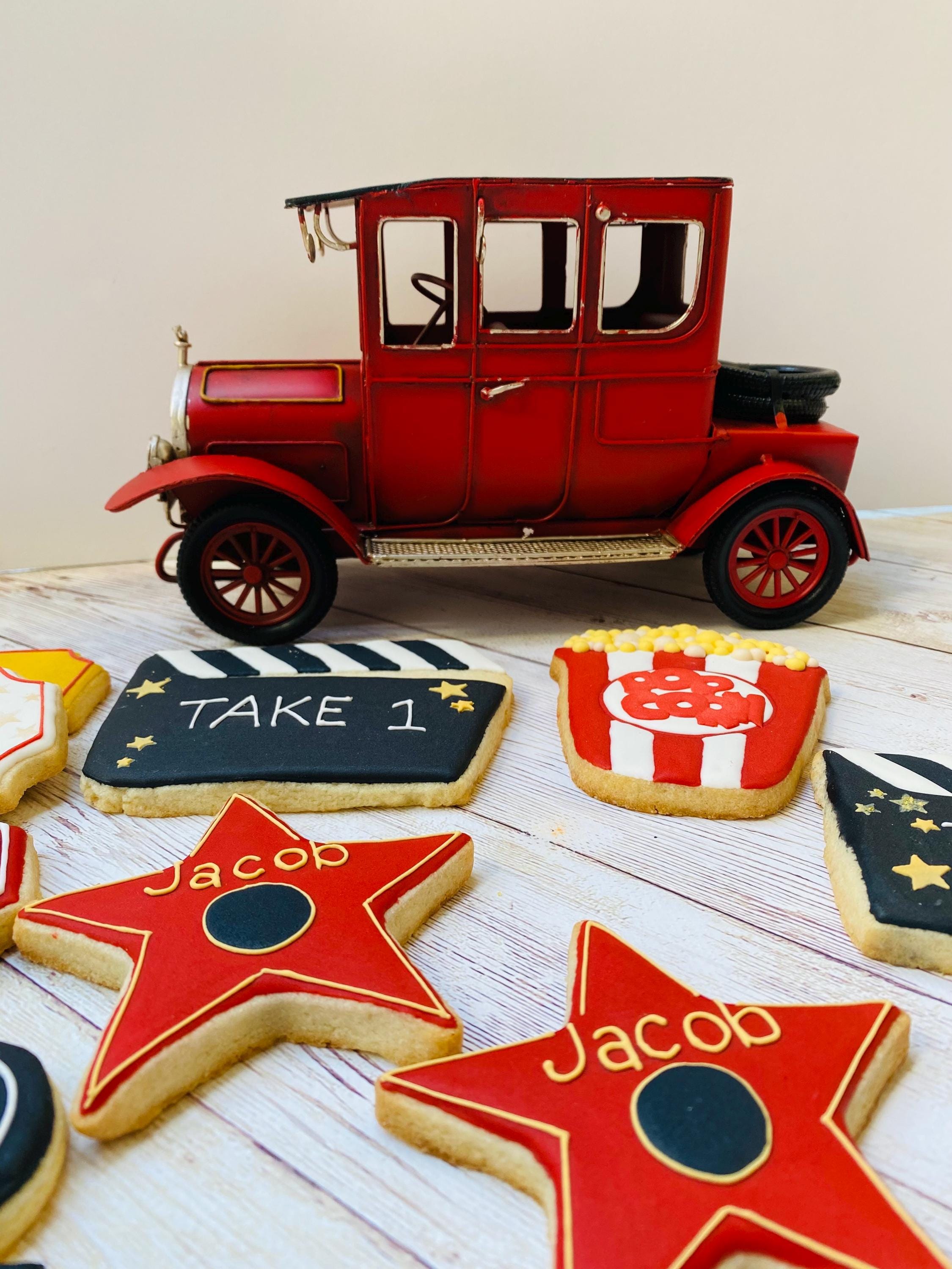 Hollywood Movie Night Cookies – Custom Movie Theme Cookies for Parties ...