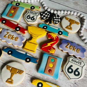 Racing Car Sugar Cookies Birthday Gift - Etsy