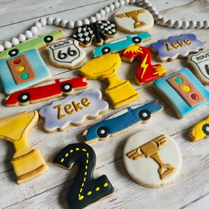 Racing Car Sugar Cookies Birthday Gift - Etsy