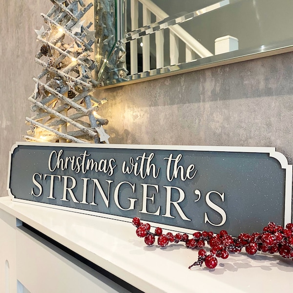 Christmas Personalized Sign - Etsy