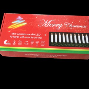 Hoolees' LED Clip-on Christmas Tree Candles, Battery Operated, Remote ...