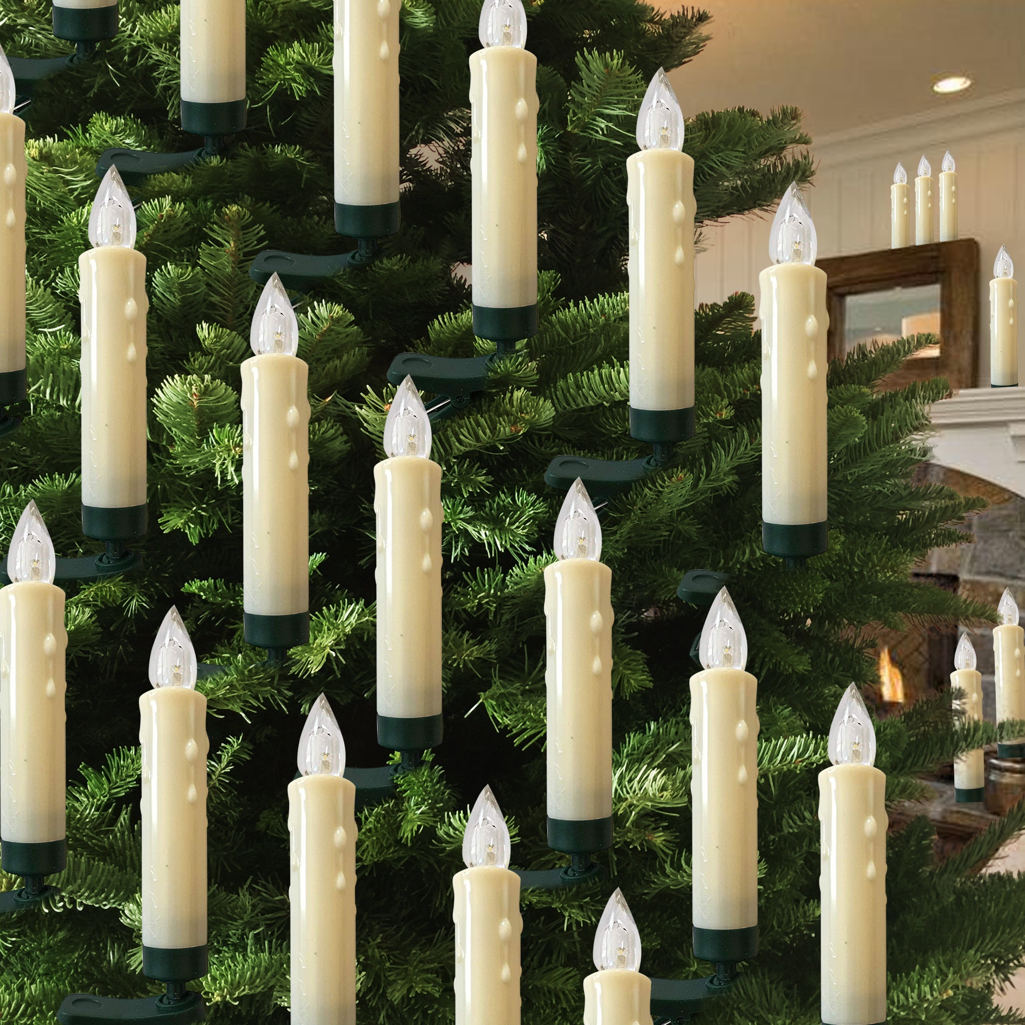 Hoolees'led Christmas Tree Candles,battery Operated,cordless,flameless ...
