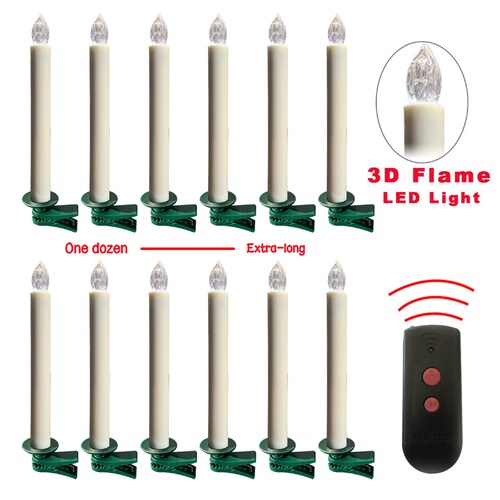 Hoolees' Clip-on LED Christmas Tree Candles Battery - Etsy