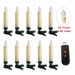 Hoolees' LED Clip-on Christmas Tree Candles, Battery Operated, Remote ...