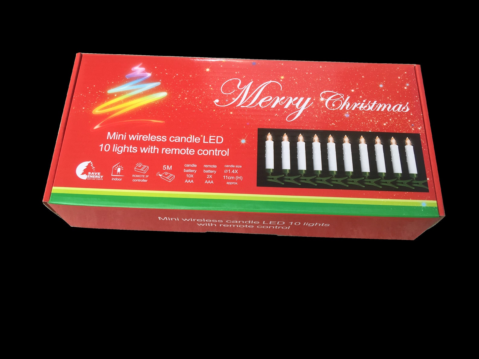 Hoolees' Clip-on LED Christmas Tree Candles, Battery Operated, Remote ...