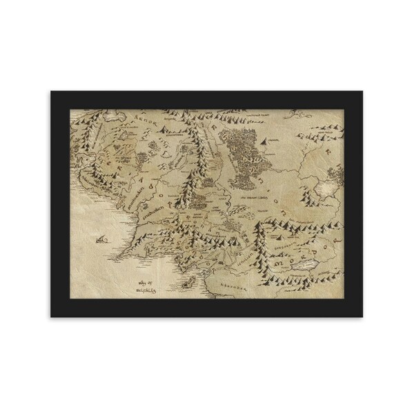 Middle Earth Map - Etsy