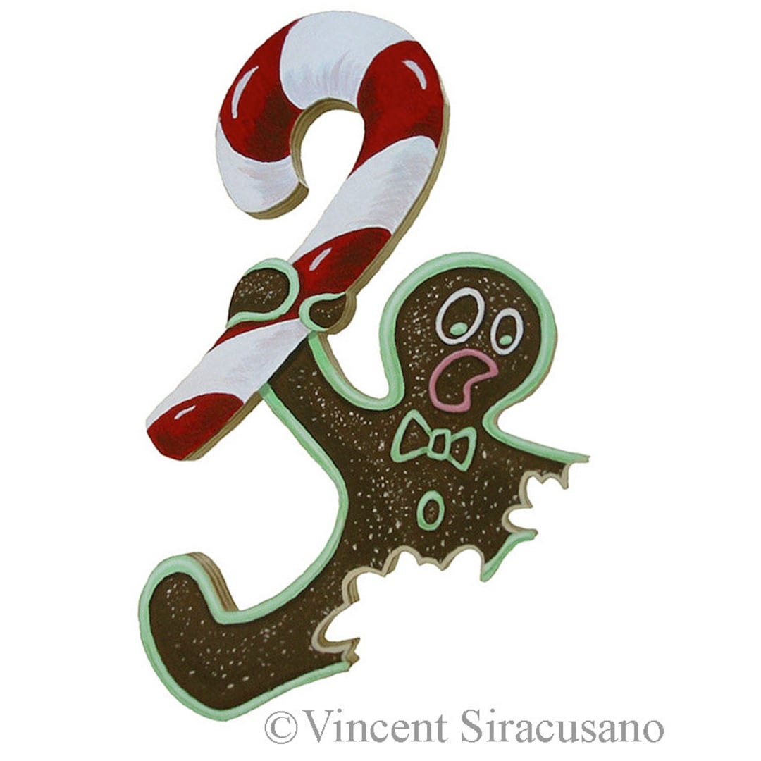 Half-eaten Gingerbread Man - Etsy