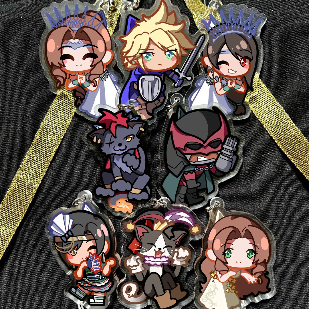 Final Fantasy VII Gold Saucer Acrylic Keychains (double Sided) - Etsy