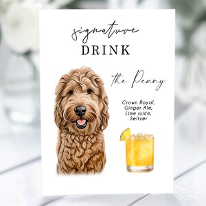 Pet Signature Cocktail Cat Custom Drink Sing Dog Signature Drink Sing ...