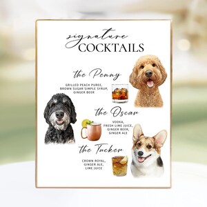 Pet Signature Cocktail Cat Custom Drink Sing Dog Signature Drink Sing ...