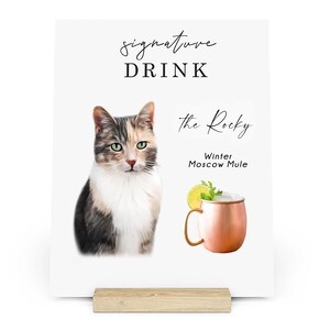 Pet Signature Cocktail Cat Custom Drink Sing Dog Signature Drink Sing ...