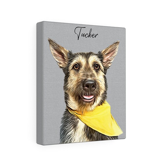 Pet Portrait Custom Dog Portrait Custom Personalized Digital - Etsy