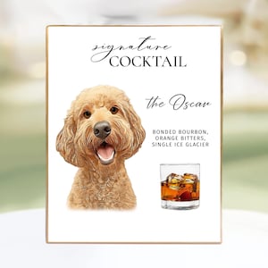 Signature Wedding Drink Menu for Wedding Signature Drink Names Dog ...