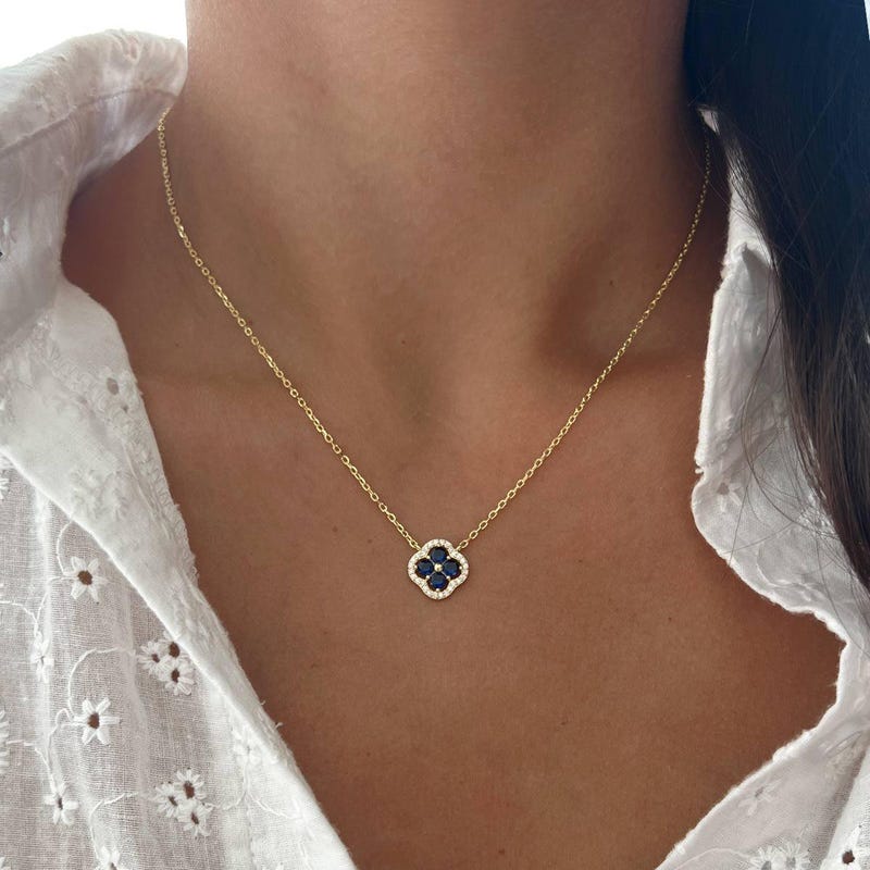 Clover Pave Choker - Etsy