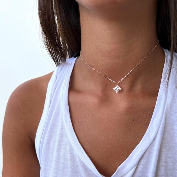 Rhombus Necklace - Etsy