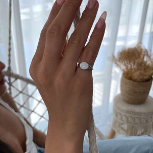 925 Sterling Silver Pinky Ring With 14K Gold Plating - Etsy