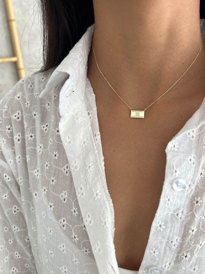 Star of David Israel Necklace, Gold Magen David Jewish Pendant for ...