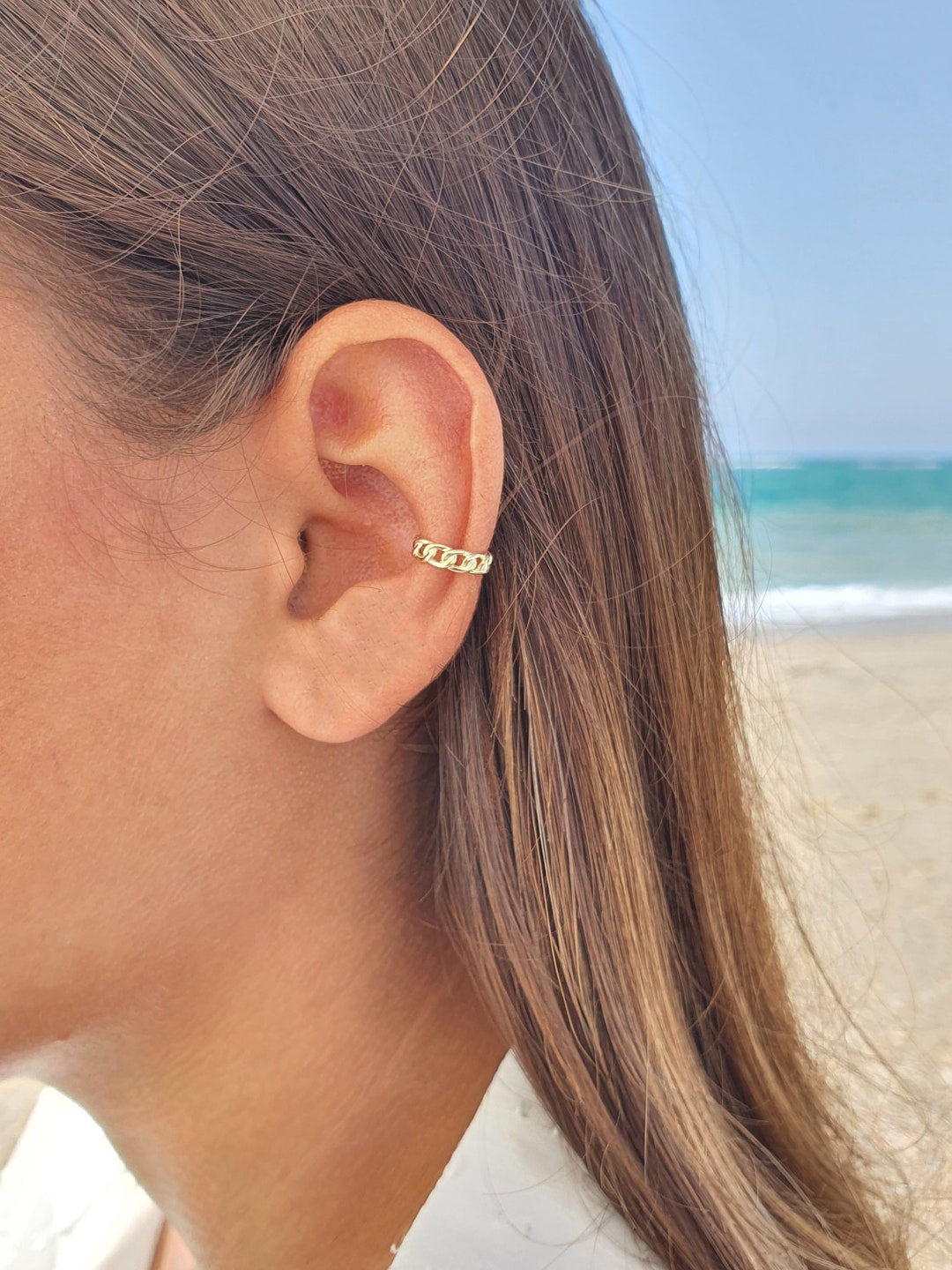 Simple Ear Cuff, Sterling Silver Ear Cuff, No Piercing Ear Cuff, Dainty ...