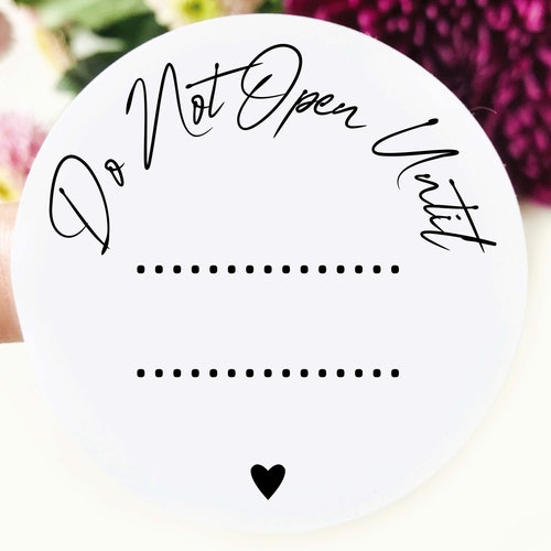 Editable Box Seal Sticker Template 3 Sizes Printable | Etsy