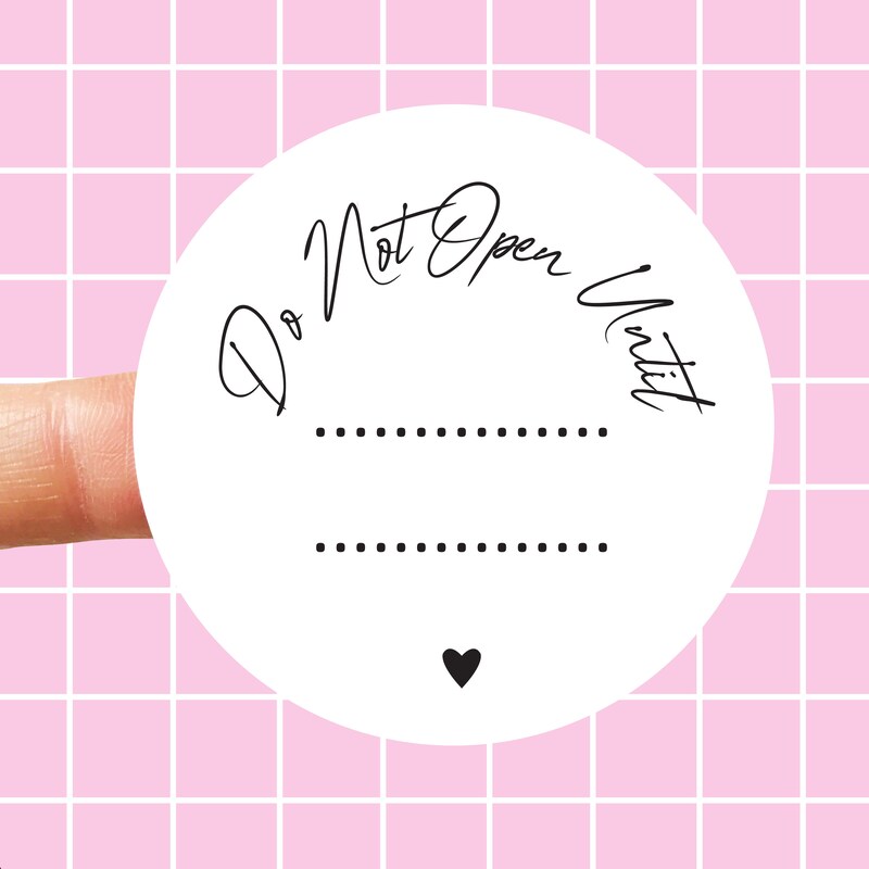 Do Not Open Until - Etsy