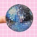 35x Blue Disco Ball Stickers, Party Stickers, Dance Party Stickers ...