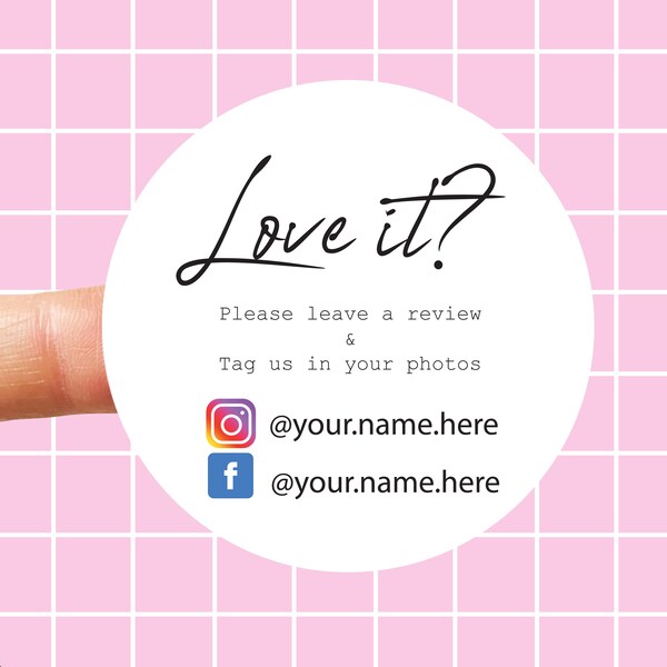 Leave Us a Review Sticker - Etsy UK