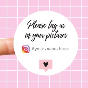 35x Please Tag Us in Your Pictures Like Social Media - Etsy