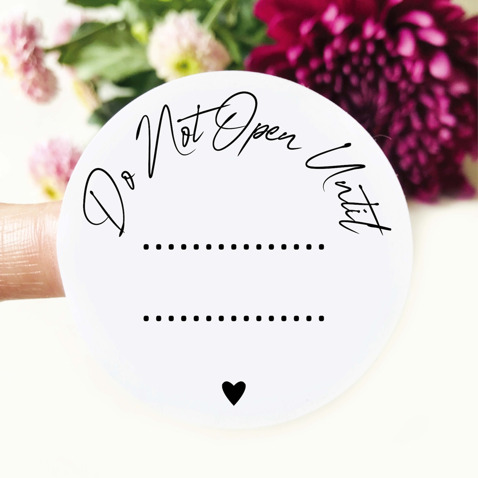 35x Do Not Open Until Personalised Date Stickers Labels - Etsy