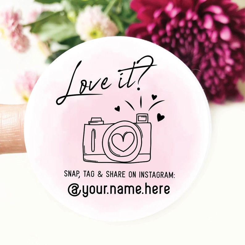 35x Love It Snap Tag & Share It on Social Media Stickers - Etsy