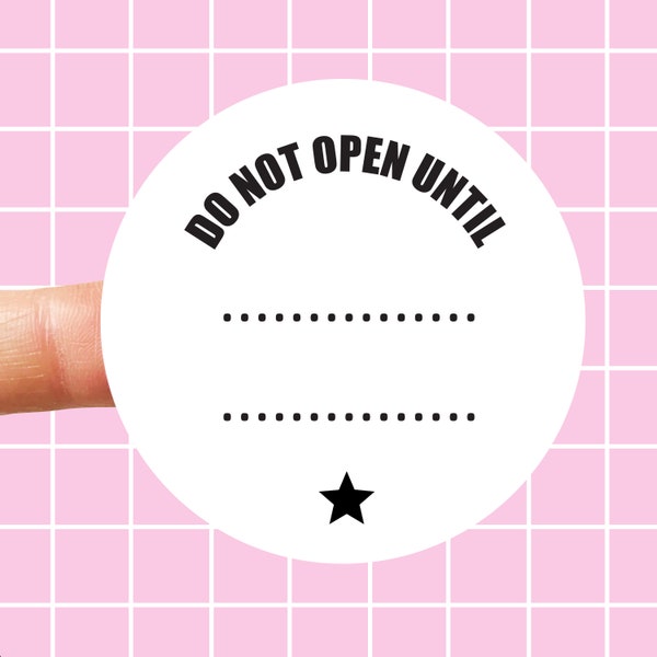 Do Not Open Until - Etsy