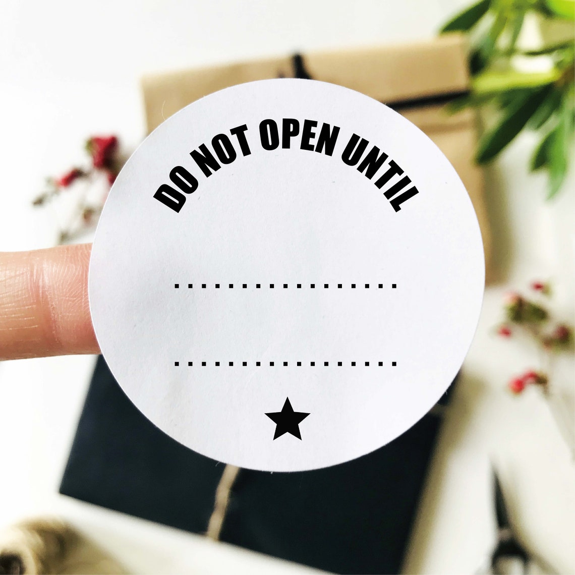 35x Do Not Open Until Personalised Date Stickers Labels - Etsy
