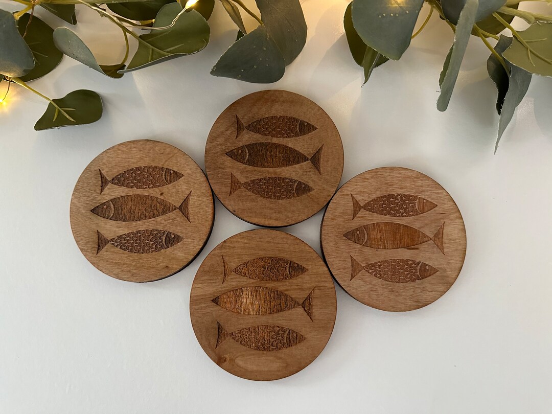 Coasters Scandinavian Style Fish Design - Etsy